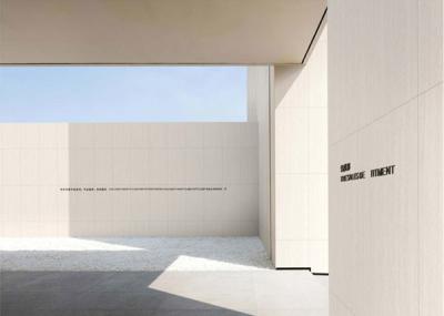 China Feuerstein 60x120cm Matte Finish Beige Travertin Stein Außen Vorhang Wand Porzellentfliesen Für Terrasse Und Garten zu verkaufen