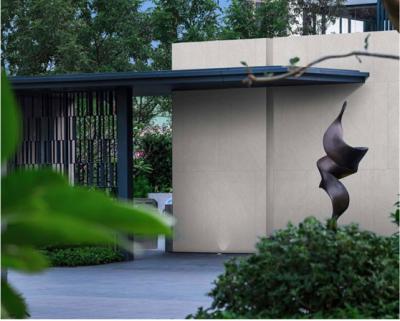 China Light Grey Matte Sandstone Exterior Curtain Wall Thick Tile For Building 600x1200mm for sale