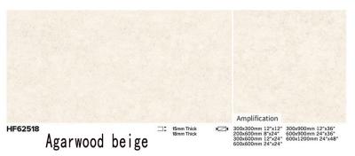 중국 착용 저항성 미끄러지지 않는 바닥 포장 타일 양판 1200x600x18mm 베이지 판매용
