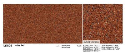 중국 스크래치 저항 600x900x18cm 산 저항 적색 바닥 포장 타일 레스토랑 판매용