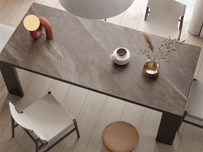 중국 안티 슬리드 내부 바닥 1420x2700mm 회색 모래 돌 매트 싱터드 돌 슬랩 욕실 판매용