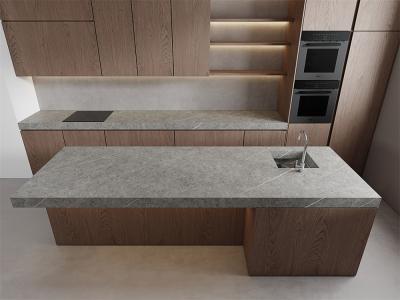 中国 グレー 1420x2700mm マット ポーリング シンター 石板 ホテル用 販売のため