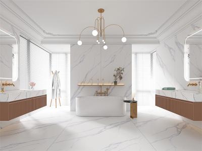 중국 레트로 바닥 재건을 위한 시너지 석판 매트 카라라 흰색 1420x2700mm 판매용