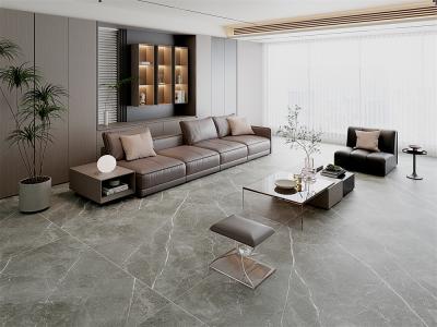 中国 1600×3200mm グレーマット耐久タイル 室内床 焼砂石板 レストラン用 販売のため