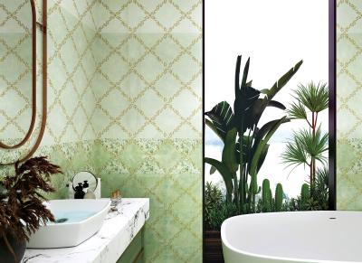 China Scratch-Resistance 300x600mm Indoor Wall Tiles And Green Glazed Ceramic Tile For Bathroom Design for sale