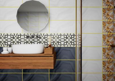 Китай Кирпичная 300x600 мм серая стеклянная плитка и декоративные керамические плитки для дизайна гостиниц продается