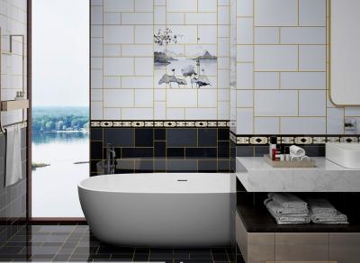 Китай Устойчивость к износу 30x60 см Внутренние стены Стеклянные керамические плитки и декоративные плитки для гостиниц продается