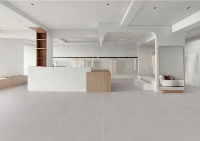 China Lichtgrijze 600x1200mm Matte zachte geglazuurde porseleinen tegels en binnenvloertegels voor slaapkamer Te koop