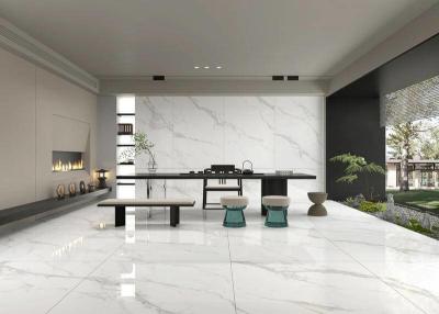 중국 화려한 인테리어 벽 유리 닦은 포르셀린 타일 거실 및 카라라 1200x1800x9mm 유연한 실내 바닥 타일 장식 판매용