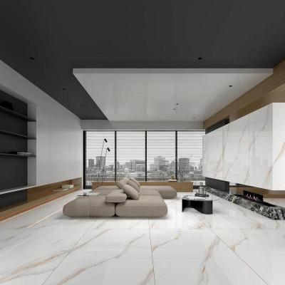 중국 1200x1800x9mm 안 슬리프 외관 벽 유리 닦은 포르셀라인 타일 집 및 카라라 금 현대 타일 리노베이션 판매용