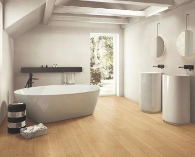 中国 150x900mm 防水 ベージュと黄色 マット 木製 ポルセラン リビングルーム用 販売のため