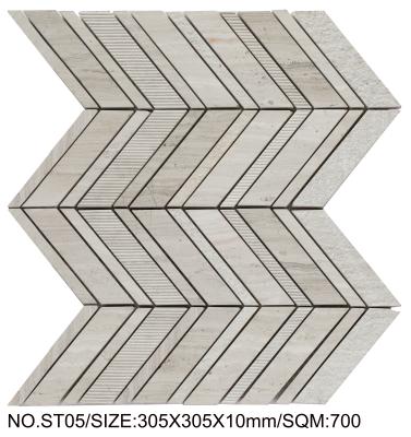 China Grade AAA and Firebrick 305x305mm Swimming Pool Mosaic For Living Room for sale