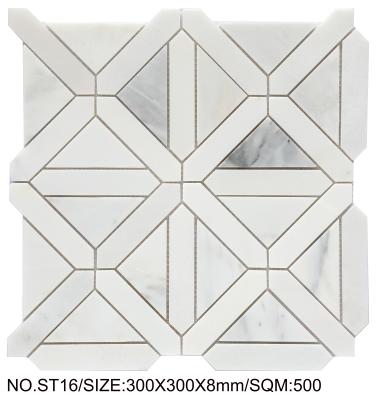 China Stunning 300x300mm Natural Stone Mosaic For Dining Room and Swimming Pool for sale