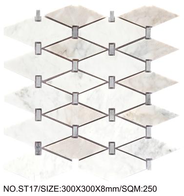China Stylish and Non-slip 300x300mm Natural Stone Mosaic For Bathroom for sale