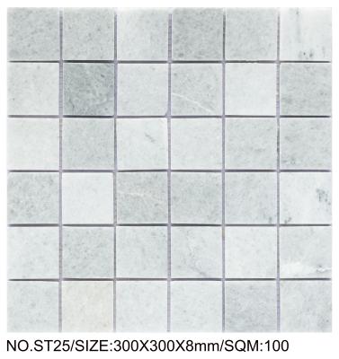 Cina Mosaico in pietra naturale quadrato in mattoni refrattari 300x300mm per sala da pranzo e soggiorno in vendita