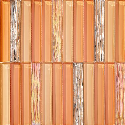 Cina Mosaici in vetro marrone antimacchia 300x300mm per ristrutturazione e sala da pranzo in vendita