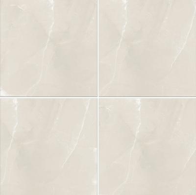 China Stylish and Wear-resistant 1000x1000mm Porcelain Glazed Polished Tiles For Dining Room Light Yellow for sale