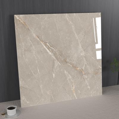 Cina Grigio Durable 1mx1m Pavimento interno Porcellana lucidata vetrata Piastrella per hotel in vendita