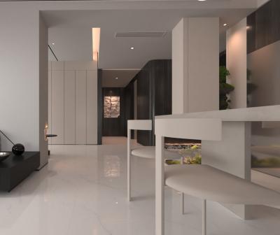 중국 카라라 마모 저항성 및 퇴색 방지성 1mx1m 실내 바닥 닦은 가시화 된 포르셀린 타일 건물 및 부엌 판매용