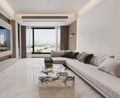 중국 스크래치 저항성 스타일리시 내부 바닥 1000x1000mm 닦은 가시화 된 포르셀린 타일 사무실 디자인 판매용