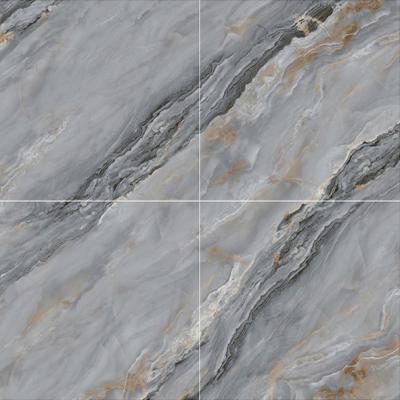 Cina Piastrelle di pietra di lusso lucidate per pavimenti interni grigio 1000x1000mm per uffici e progetti 3 stili in vendita