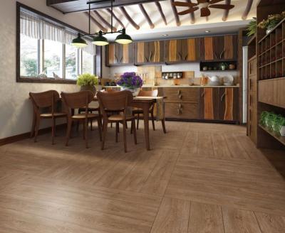 Cina la porcellana di legno 36Kgs/Box di 250x1500mm piastrella densamente la quercia crema beige 9.5mm in vendita
