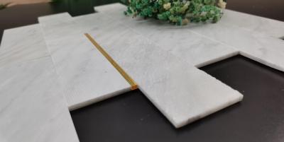 China 300x300x4mm Metal Natural Stone Mosaic Tile Blended Colors for sale