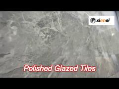 Telhas de porcelana polida para escritório e 900x1800x9mm de cinza claro para apartamento