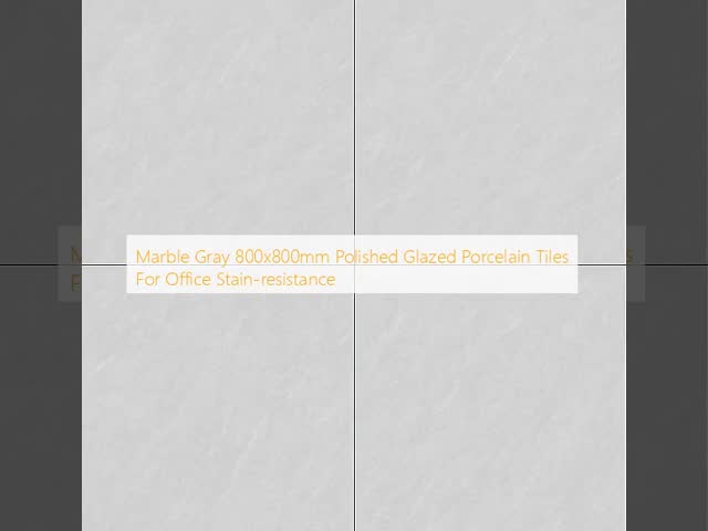 Мраморный серый 800x800 мм полированные остекленные фарфоровые плитки для офиса