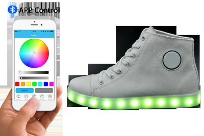 Cina Il App controllato accende le scarpe, scarpe luminose principali simulazione su ordinazione in vendita