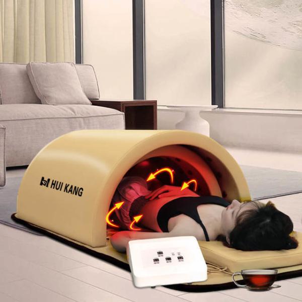 Quality Luxury Detox Sauna Dome Foldable Far Infrared Tourmaline Germanium Jade Stone for sale