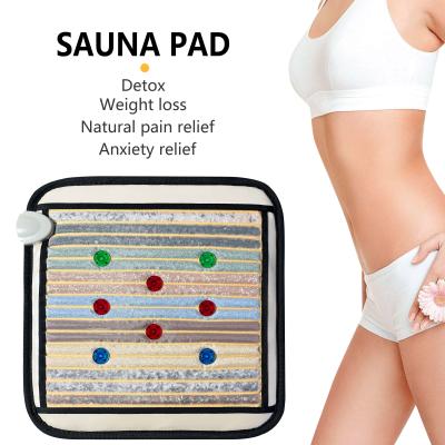 China PEMF Deep Far Infrared Crystal Healing Mat Heating Pad Stone Massage 660nm Red Light for sale