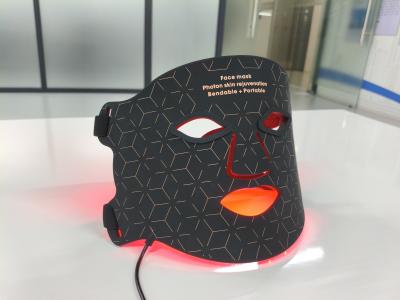 China 660nm 850nm Ajuste de Luz Vermelha Logotipo de personalização Máscara com um controlador para aperto da pele à venda