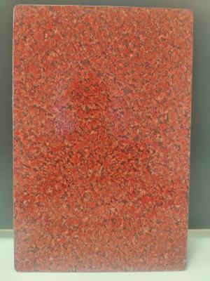 China PVDF ACP Hojas para el diseño de interiores de cafeterías de 4,0 mm de espesor de piedra Superficie de grano de 0,25 mm de aluminio en venta