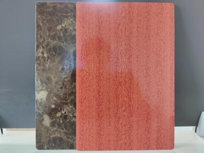 China Interior ACP Sheet With 0.4mm Aluminum Layer Stone Grain High Gloss Coating For Coffee Shop Interiors for sale