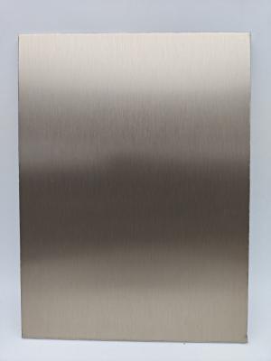 중국 방화용 ACP 사이니지 시트 4.0mm 코어 브러쉬 된 금속 완장 판매용