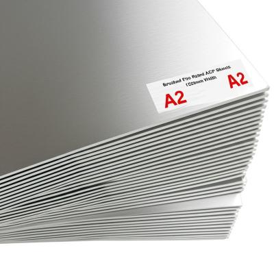 China Fire Rated ACP Sheets 1220mm x 2440mm A2 Fireproof Aluminum Panel for sale