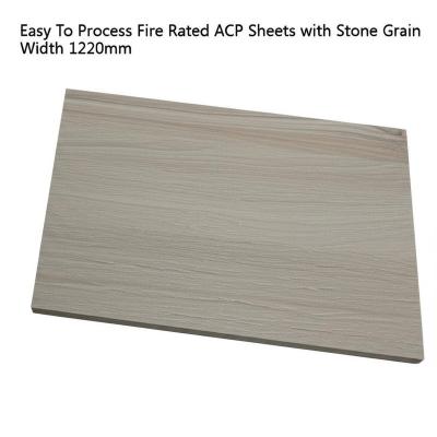 China Fire Rated ACP Sheets 1220mm Width with A2 B1 Fire Rating for sale