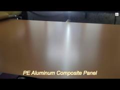 PE Aluminum Composite Panel 6.0 Mm Sheet Special Effects 1220 Mm * 2440 Mm