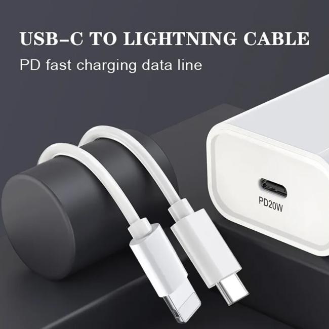 20W USB-C PD Fast Charger showing side view