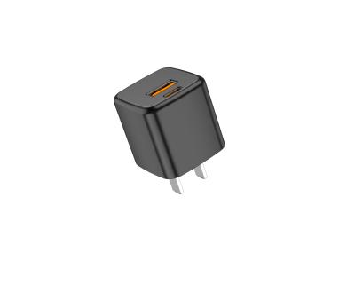 China 65W USB A+C Charger GaN 652 Total 2 Ports GaN III Tech Dual Fast Charger PD 3.0 for sale