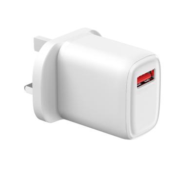 China 3.0 Adapter 18W Quick Charging Blocks USB Wall Plug For IPhone 15/14/13/12 for sale