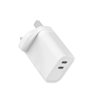 China Dual USB C Port PD Fast Charger Adapter 40W For Apple Watch & IPhone for sale