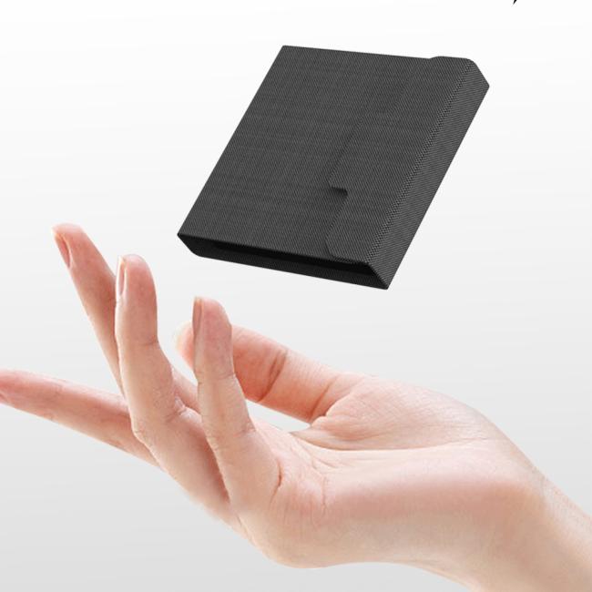 Dual alloy magnetic wireless charger folded view