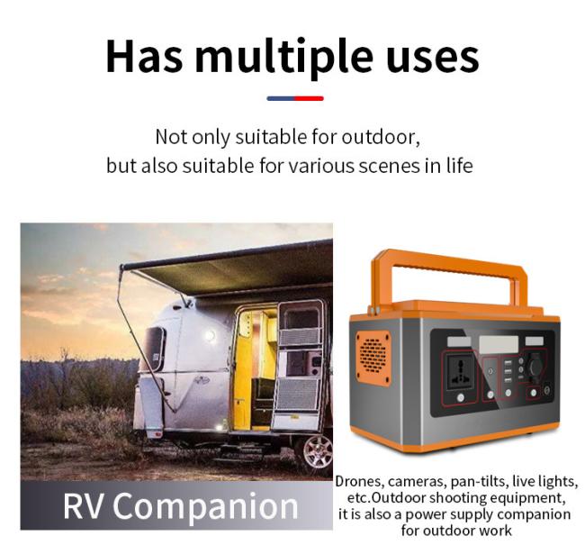 500W Portable Power Station side view