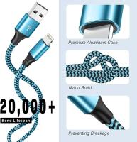 China Nylon Braided USB Charging Data Transfer Cable OEM for IPhone 15 for sale