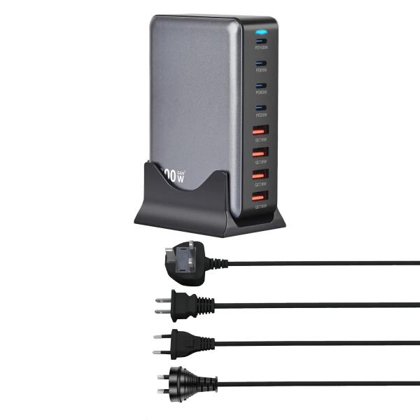 Quality 200W USB C Charger Block GaN 8-Port USB C Fast Charging For Smartphone Tablets for sale