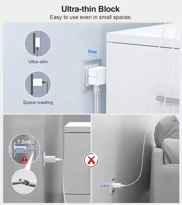 Charger in use with multiple devices connected