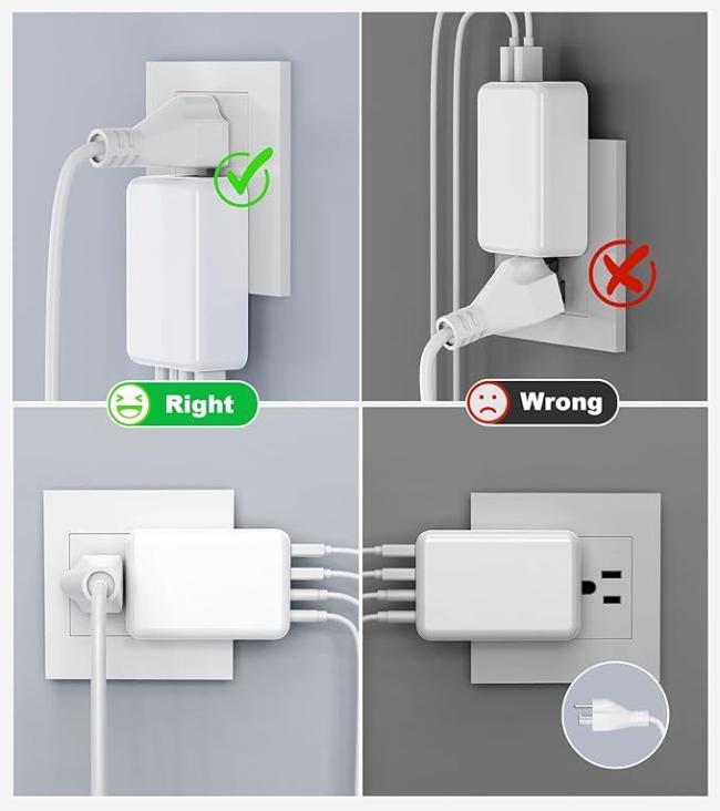 Charger in use with multiple devices connected