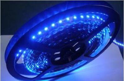 China Blue IP20 Indoor Flex LED Strip SMD 3528 for Bridge / Road Car / Lighting for sale